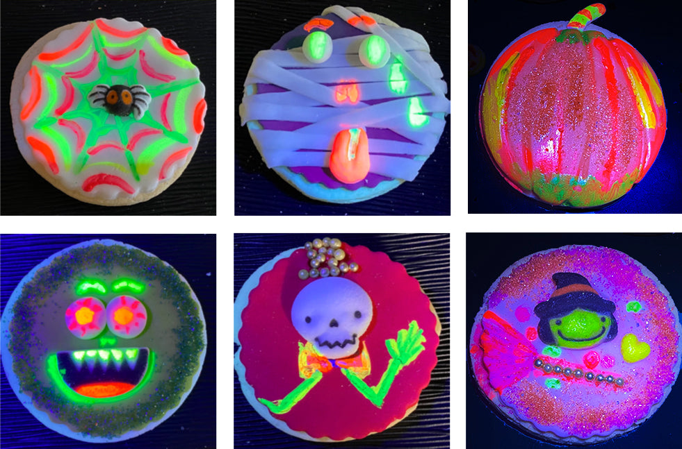 Halloween GLOW Cookie Kit - 6 Sugar Cookies – Snapcakes